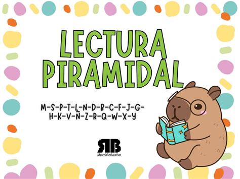 Lectura Piramidal 45 Plantillas De Material Educativo Rb Facebook