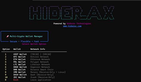 Github Cyber Dioxide Hiderax A Secure Offline Ready Cross Platform Crypto Wallet Manager