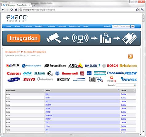 new supported ip camera web page exacq blog