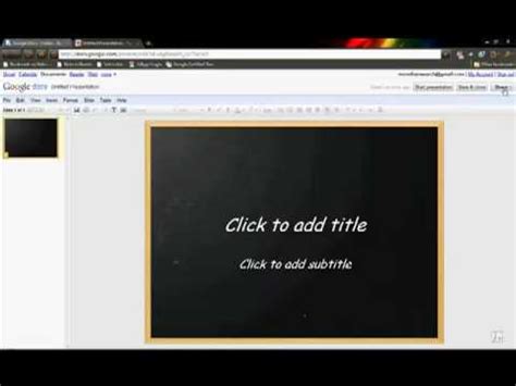 Using Google Docs Presentation YouTube