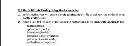 Solved 03 Basic Js Unit Testing Using Mocha And Chai 1 In