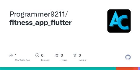 GitHub Programmer Fitness App Flutter