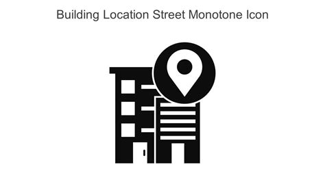 Building Location Street Monotone Icon In Powerpoint Pptx Png And
