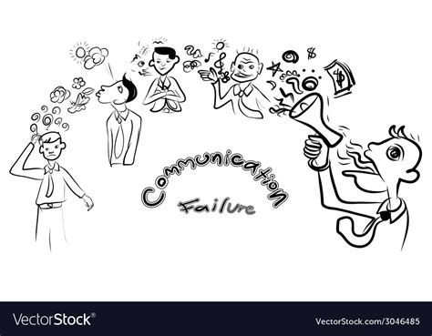 Communication Failure Royalty Free Vector Image