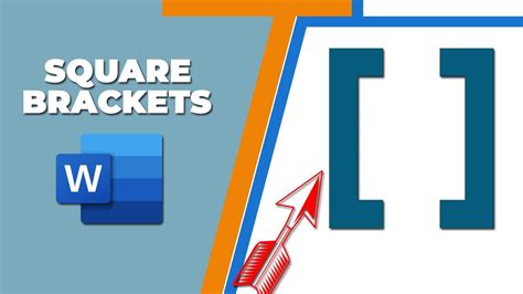 How To Insert Square Brackets In Word Youtube