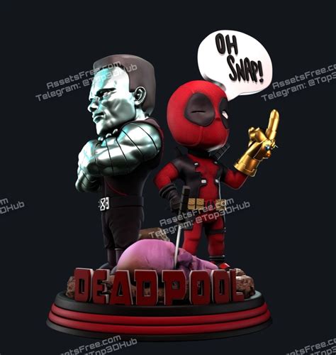 Deadpool Snap Chibi 3d Print Model Download Free