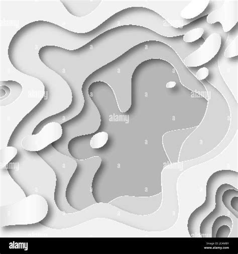 3d Abstract Background With Paper Cut Shapes Vector Design Layout For Business Presentations