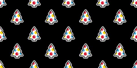 크리스마스 트리 원활한 패턴 벡터 산타 클로스 사탕 물방울 무늬 만화 선물 포장 종이 타일 벽지 스카프 고립 반복 배경 그림