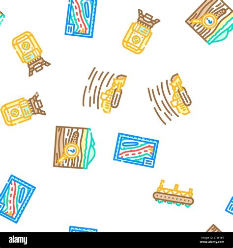 Mining Engineer Industry Seamless Pattern Vector Stock Vector Image And Art Alamy