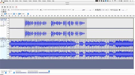 Audacity Multitrack Editing