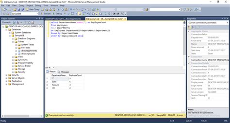 How To Find The Highest Number Of Employees In A Department Using Sql Server