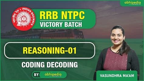 Rrb Ntpc Reasoning 01 I Coding Decoding I By Vasundhra Maam