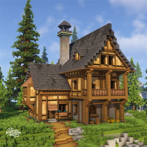 Get More From Airtugmc On Patreon Minecraft Houses Minecraft Cottage Cute Minecraft Houses