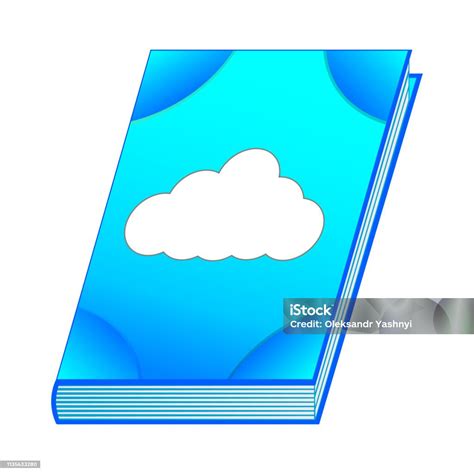 흰색 배경에 고립 된 구름 요소의 마법의 철자 책 연금술 조리법과 신비한 마법 부여와 고대의 책 마법사 장비 디자인 게임 웹에 대 한 벡터 일러스트 레이 션 3차원 형태에