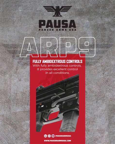 Panzer Arp9 6 5″ 9mm Aluminum 33rd 15rd Pistol Panzer Arms Usa