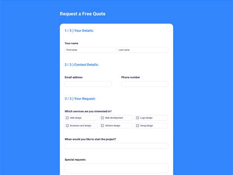 plutio quote request form