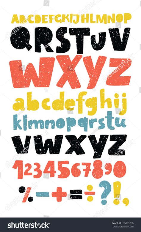 세 가지 차이점 영어 알파벳의 벡터 스톡 벡터로열티 프리 685809706 Shutterstock