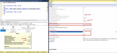 max threshold of paralleslim maxdop and cost threshold of parallelism