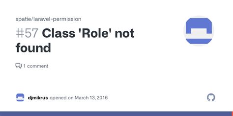 Class Role Not Found Issue Spatie Laravel Permission GitHub
