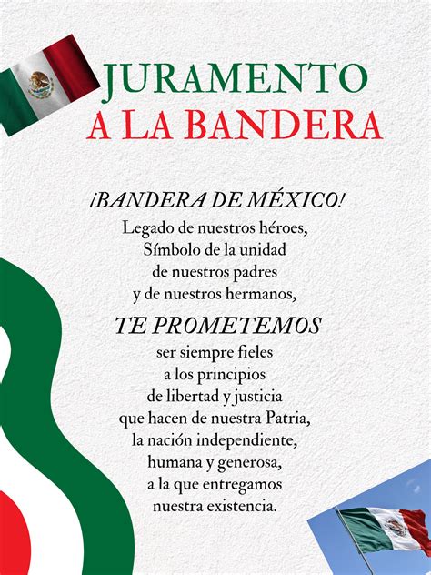 Juramento A La Bandera Imprimible En Español Juramento A La Bandera