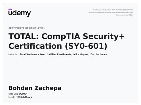 Bogdan Zachepa On Linkedin Cybersecurity Comptia Securityplus Udemy Continuouslearning