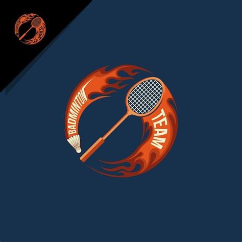 배드민턴 로고 또는 아이콘이 있는 셔틀콕 및 라켓 그림 프리미엄 벡터 2025 셔틀콕 배드민턴 그림