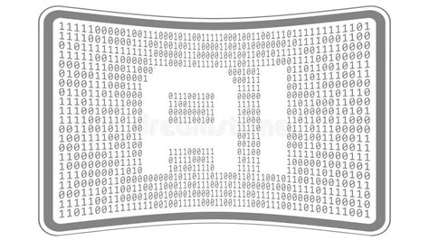 Image Of Qr Code On Abstract Background Of 4 Digit Binary Code Behind