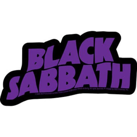 Black Sabbath Logo Sticker Decal 5 5x3 Inch Black Sabbath Group Logo