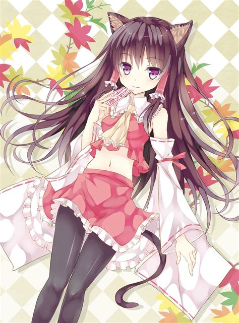 Фото Девушек Аниме Кошек Открытки Kартинки