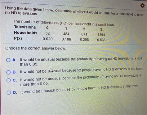 Solved Using The Data Given Below Determine Whether It
