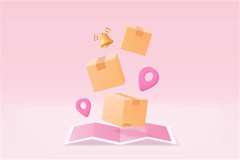 3d Online Deliver Service Delivery Tracking Location Pin Location Point Marker Of Map For