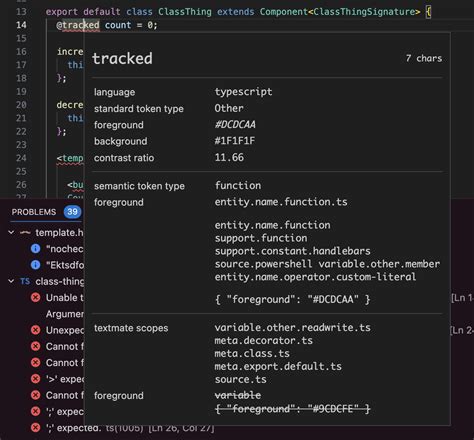 Semantic Token Scopes Not Provided Issue 601 Typed Ember Glint
