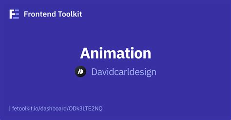 Animation Frontend Toolkit