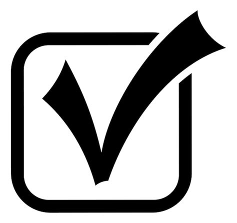 premium vector checkmark tick icon