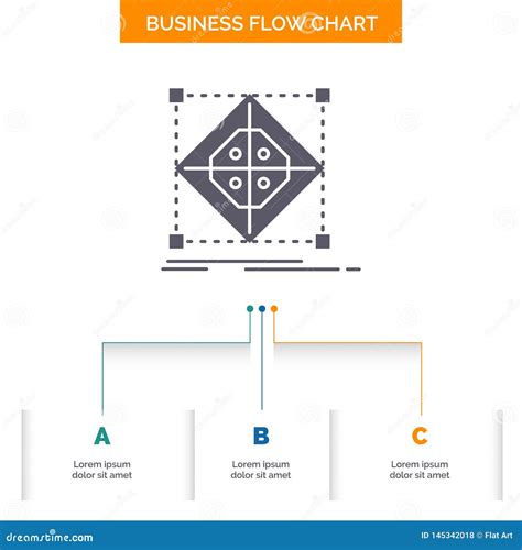 Architecture Cluster Grid Model Preparation Business Flow Chart Design With 3 Steps Glyph
