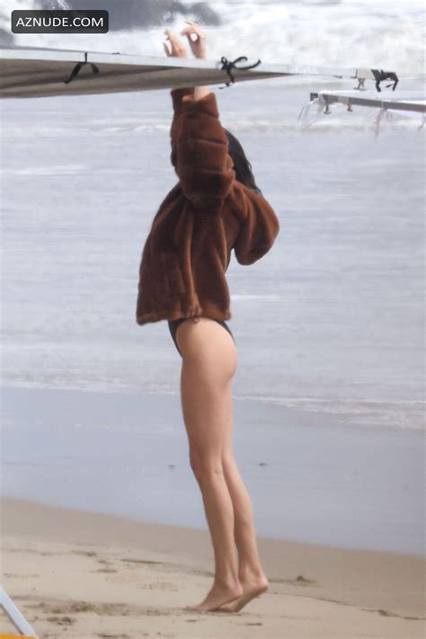 Kendall Jenner Sexy Flashes Her Pert Bottom In A Tiny Black Leotard Aznude