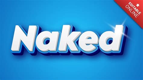 Naked Clean D Text Effect Generator