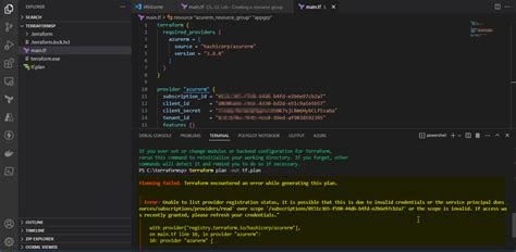 Terraform Errorunable To List Provider Registration Status With Azure
