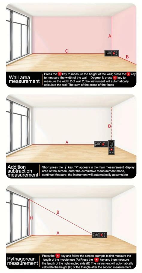 Dual Laser Distance Meter Bilateral Laser Measurement Tool Temu