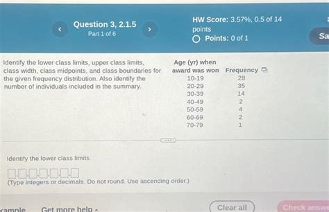 solved question 3 2 1 5 part 1 of 6 identify the lower