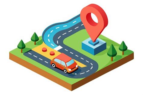 Gps Map Vector Premium Ai Generated Image