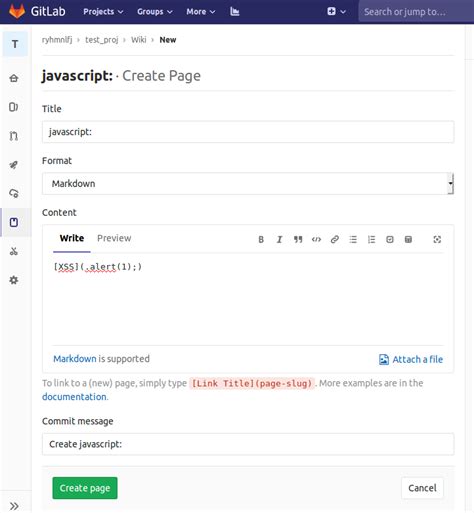 Stored Xss In Wiki Pages 60143 · Issues · Gitlab Foss · Gitlab