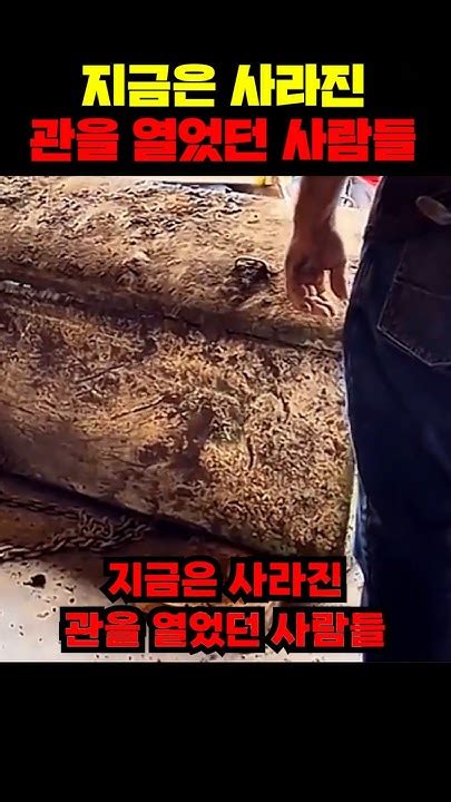 지금은 사라진 관을 열었던 사람들 Youtube