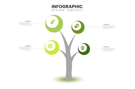 Premium Vector Infographic Design With Abstract Tree