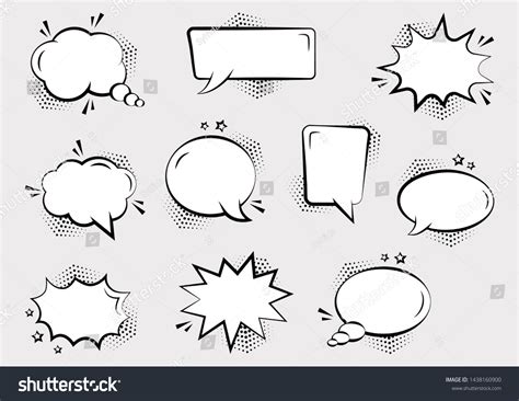 Bubble Speech Contour Draw Over Royalty Free Licensable Stock Vectors Vector Art