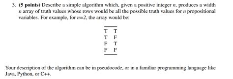 Solved Describe A Simple Algorithm Which Given A Positive Chegg