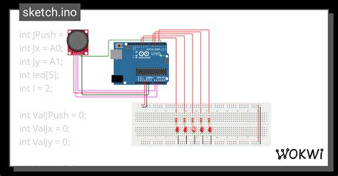 Fila Led Wokwi Esp32 Stm32 Arduino Simulator
