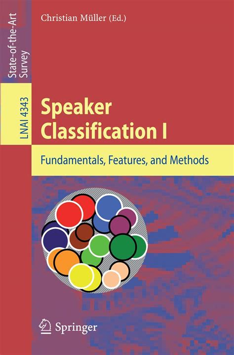 Speaker Classification I Fundamentals Features And Methods Lecture