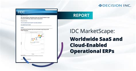 Idc Marketscape Worldwide Saas And Cloud Enabled Operational Erps Decision Inc