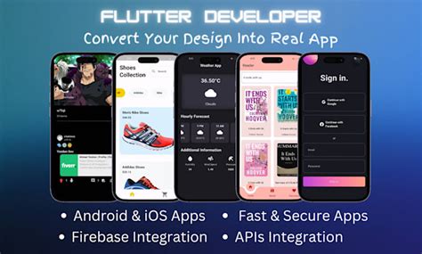 Be Your Flutter Front End Developer For Android And Ios By Yezdan Dev